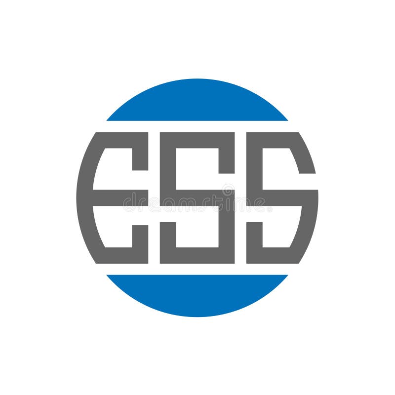 ESS Letter Logo Design on White Background. ESS Creative Initials ...