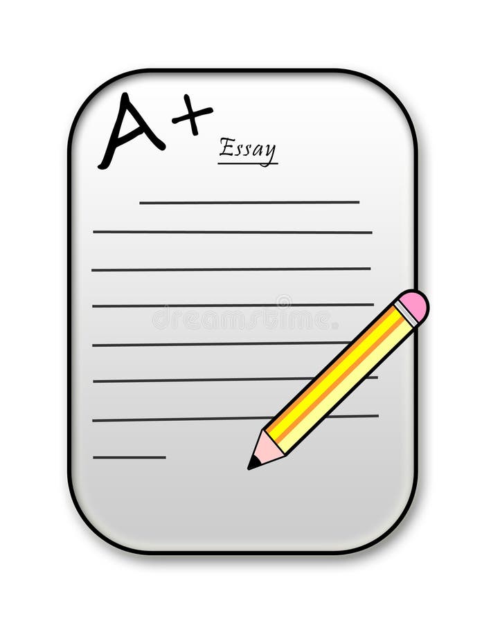 A+ Essay Report Card icon stock illustration. Illustration of learn ...