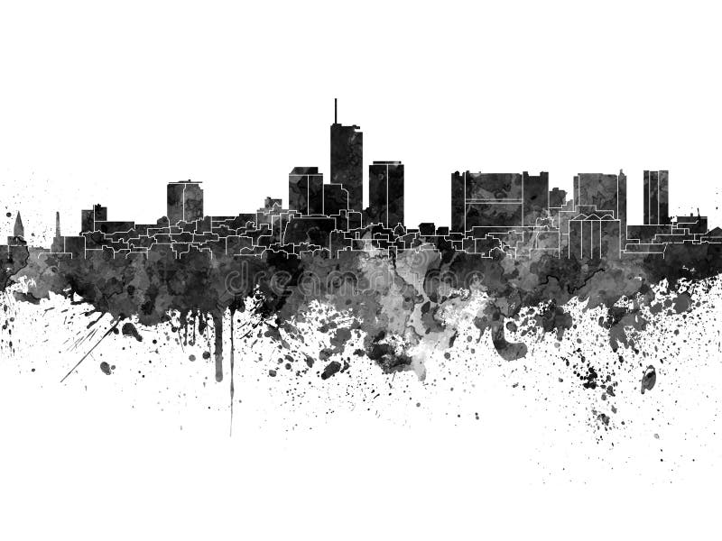 Black Map of Essen, Germany Stock Vector - Illustration of german ...