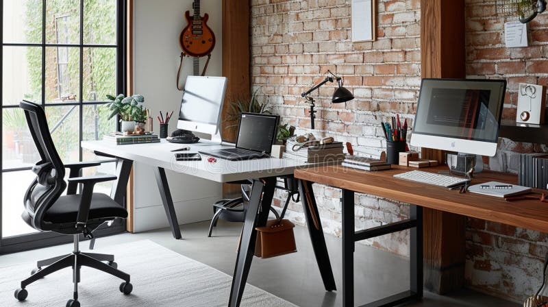 The Essence of Contemporary Remote Work with Stylish and Functional ...
