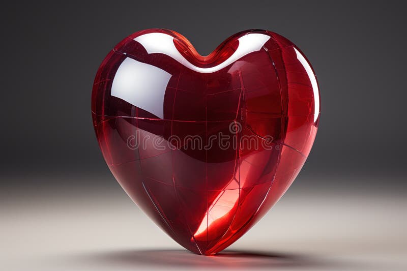 Essence of Devotion: Red Heart, a Testament To Deep Affection, Isolated ...