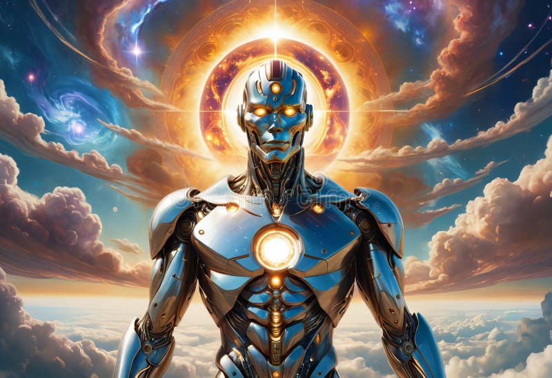 The Essence of Futuristic Technology and Cosmic Power Stock ...