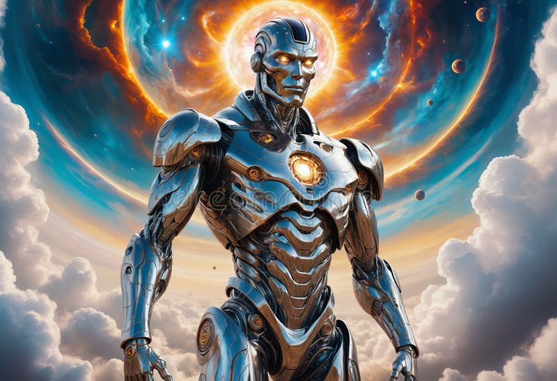 The Essence of Futuristic Technology and Cosmic Power Stock ...