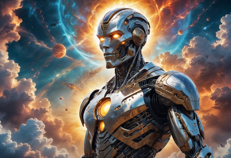 The Essence of Futuristic Technology and Cosmic Power Stock ...