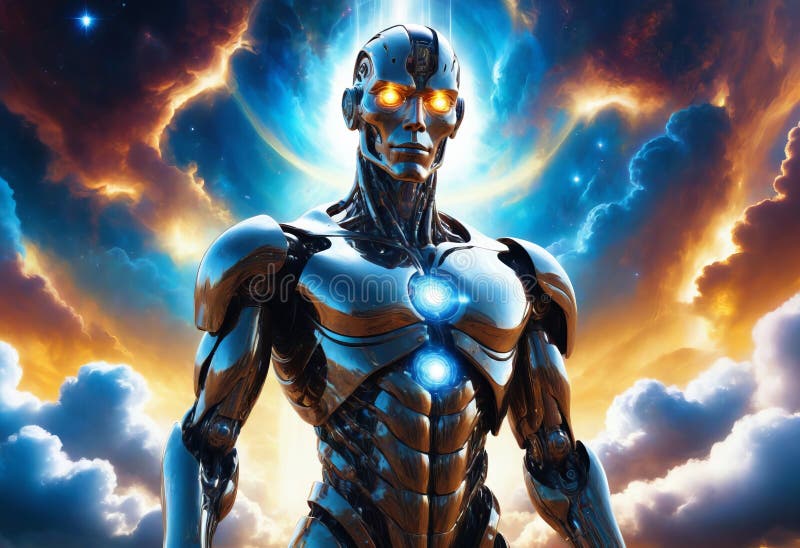 The Essence of Futuristic Technology and Cosmic Power Stock ...