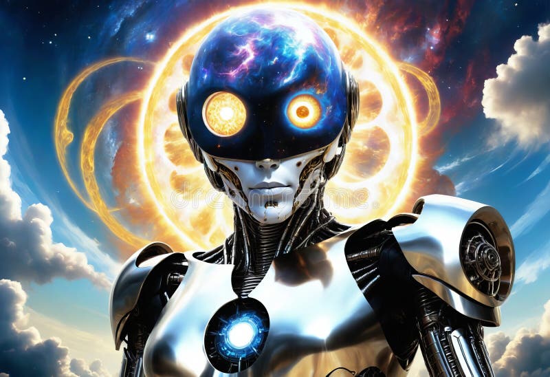 The Essence of Futuristic Technology and Cosmic Power Stock ...