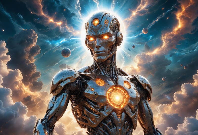 The Essence of Futuristic Technology and Cosmic Power Stock ...