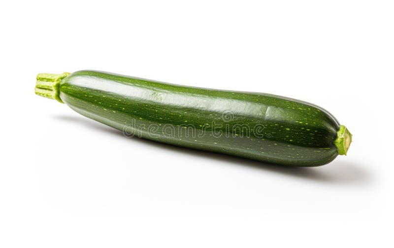 Essence of Garden Zucchini on White Background Stock Illustration ...