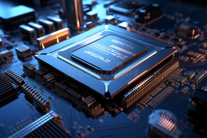 The Essence of a Highly Advanced Processor Chip, a Testament To the ...
