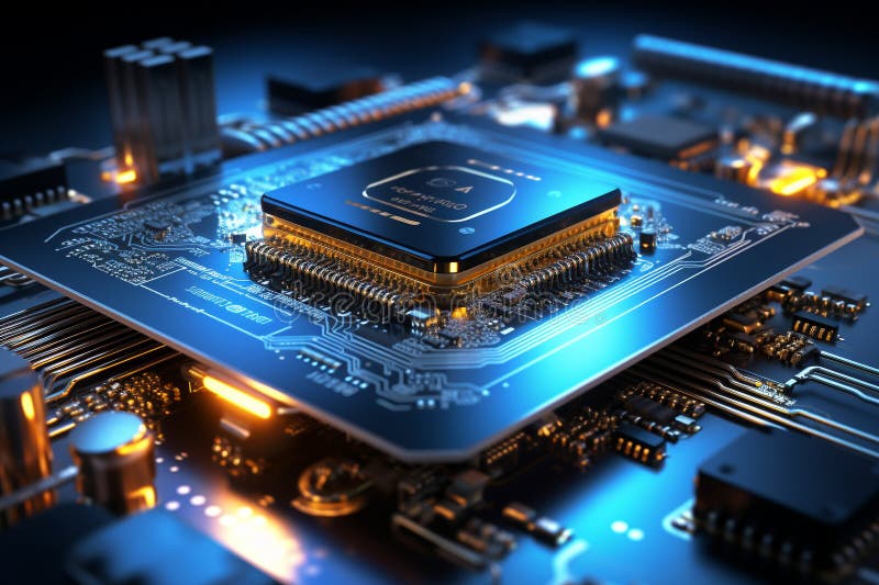 The Essence of a Highly Advanced Processor Chip, a Testament To the ...