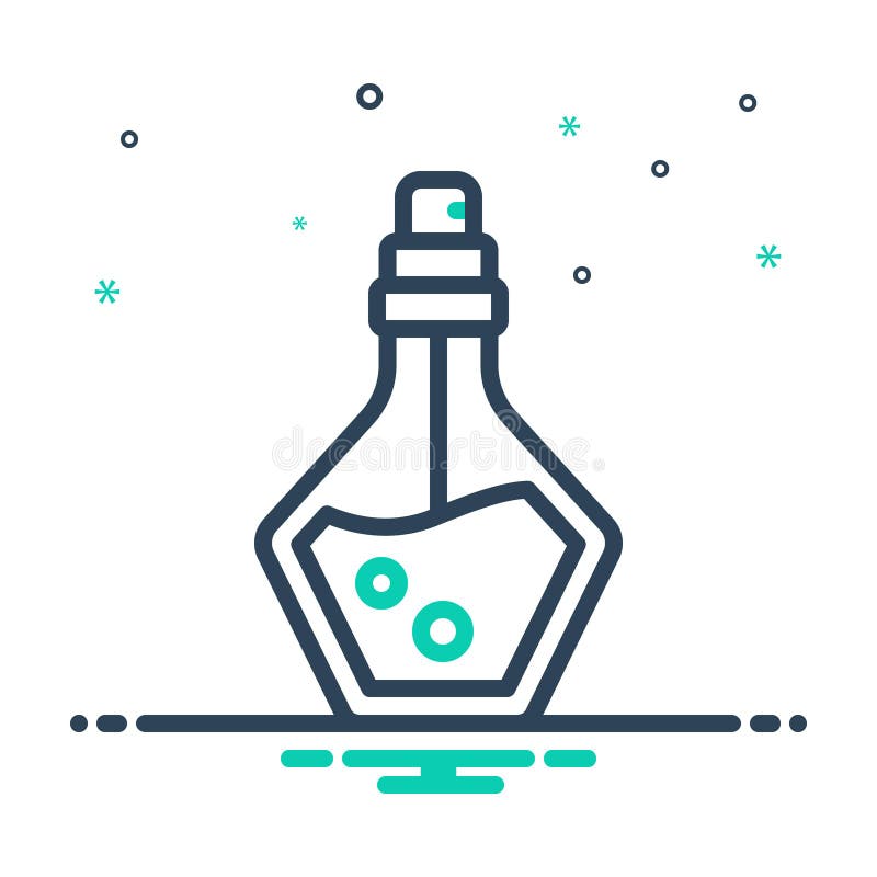 Mix Icon for Essence, Substance and Scent Stock Illustration ...