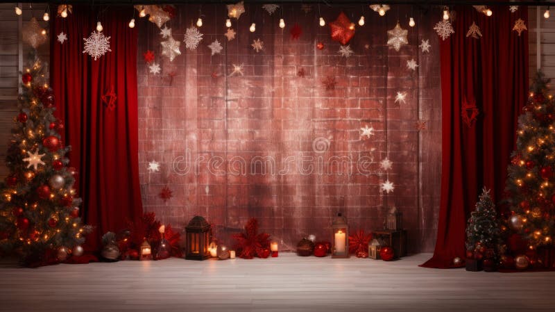 Essence of the Season in Every Pixel of this Festive Backdrop Stock ...