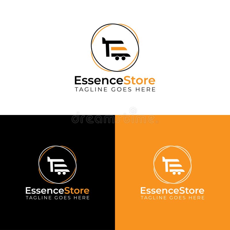 Essence Store Shop Logo E Commerce Logo Design Stock Illustration ...