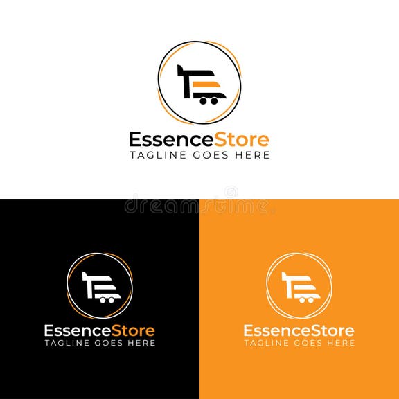 Essence Store Shop Logo E Commerce Logo Design Stock Illustration ...