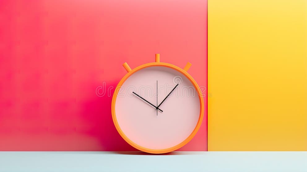 Essence of Time through a Modern Clock Concept, Emphasizing Precision ...