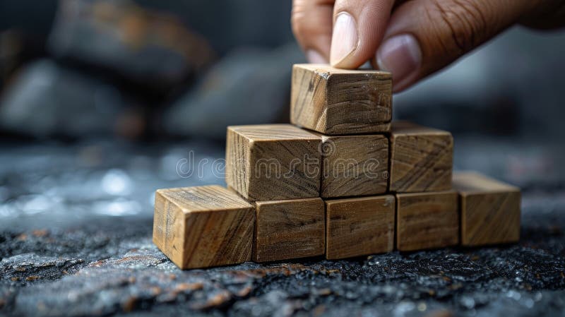 Essential Building Blocks for Personal and Professional Success Stock ...