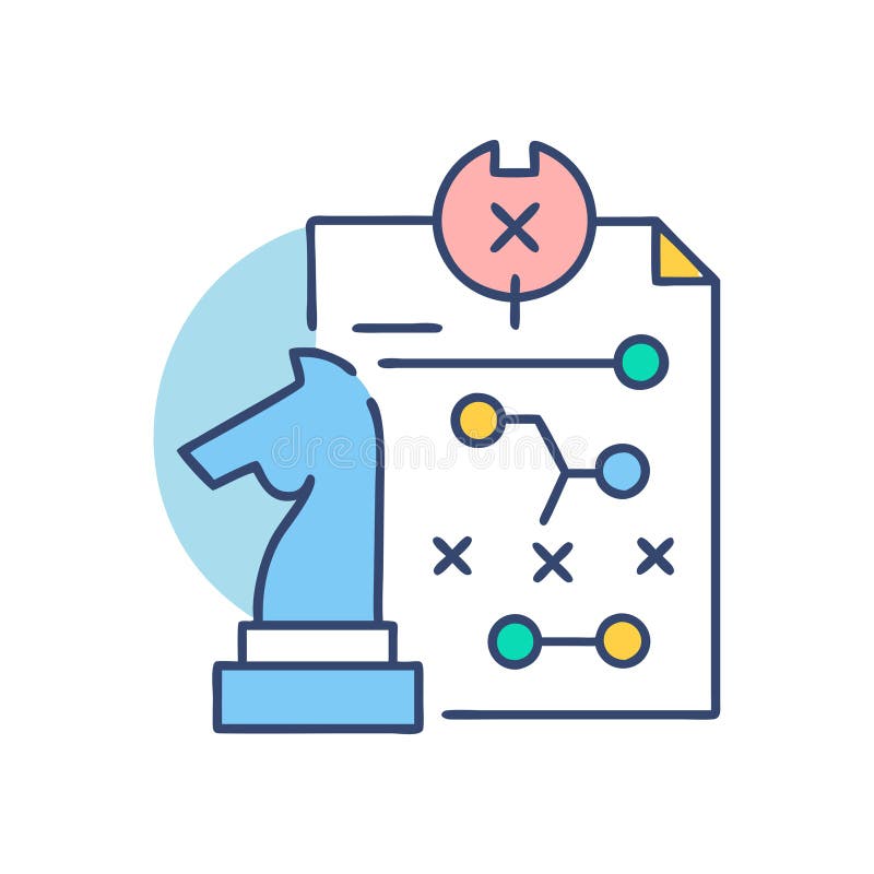 Essential Business Strategy Plan Icon Stock Vector - Illustration of ...