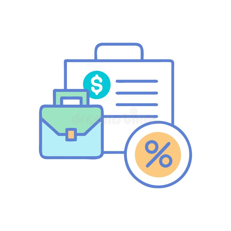 Essential Business Tax Credit Icon Stock Vector - Illustration of ...