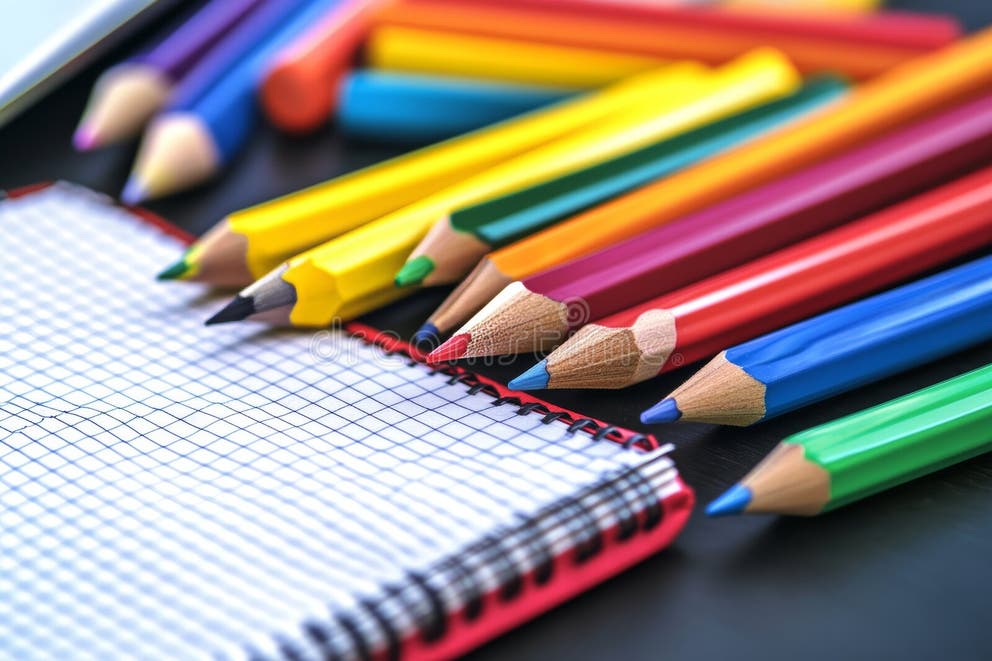 Essential Business Tools a Close Up of Laptop, Notebook, and Writing ...