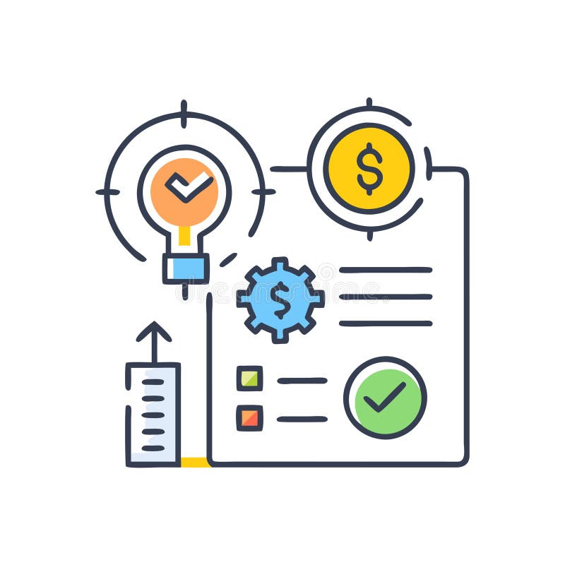 Essential Business Value Assessment Icon Stock Vector - Illustration of ...