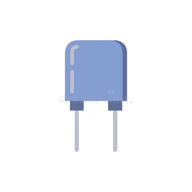 Essential Capacitor Icon for Electronics Stock Illustration ...