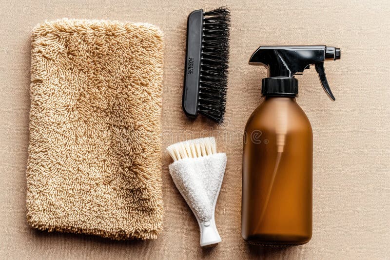 Essential Cleaning Tools Arranged for Effective Home Care in a Stock ...