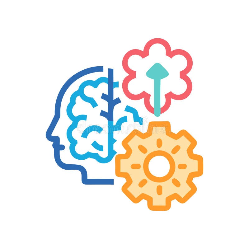 Essential Cognitive Skills Concept Icon Stock Vector - Illustration of ...