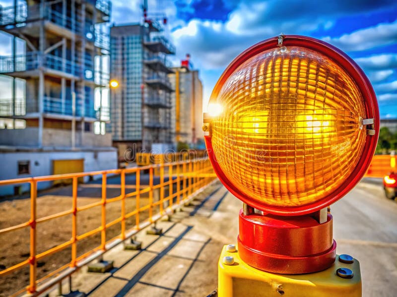 Essential Construction Site Safety Orange Warning Light Guarantees ...