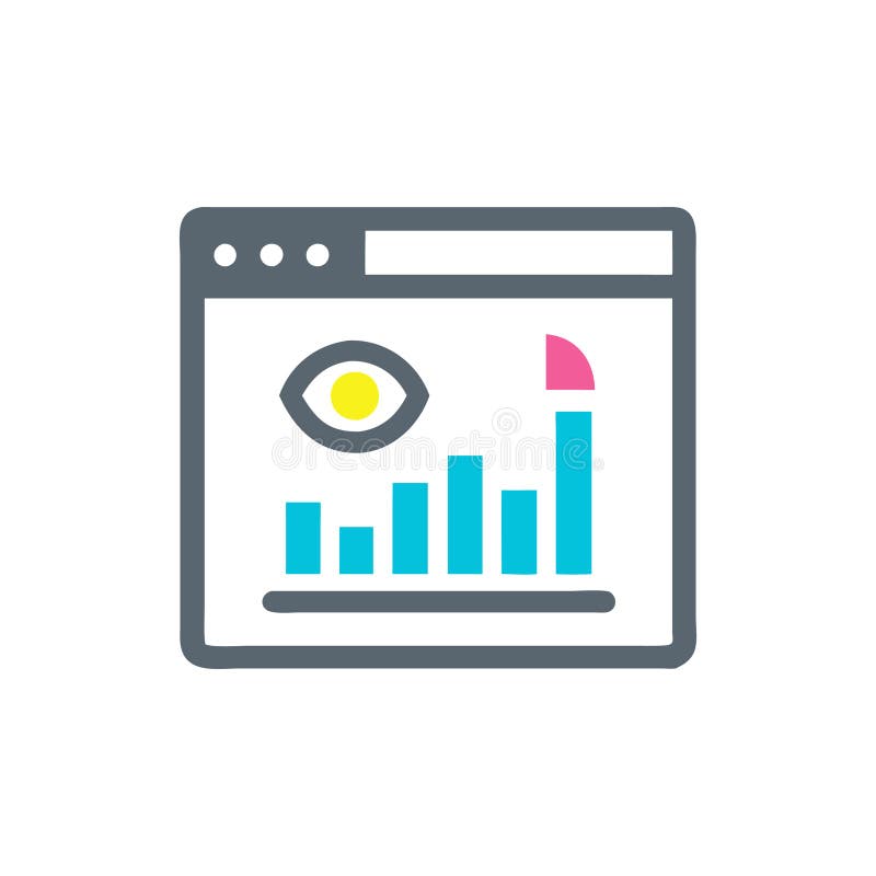 Essential Data Visualization Icon for Insights Stock Illustration ...