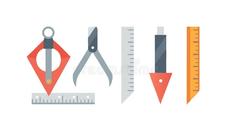 Essential Measuring Tools Stock Illustrations – 1,974 Essential ...