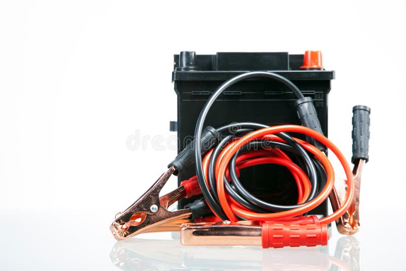 Essential Elements in Any Car. Isolated on White Stock Image - Image of ...