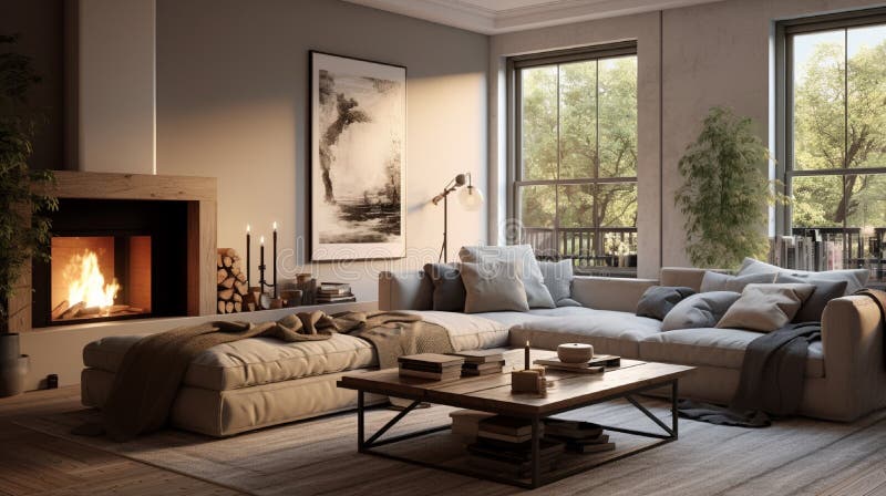 10 Essential Elements of a Modern Cozy Living Room Stock Illustration ... 10 Essential Elements of a Modern Cozy Living Room Stock Illustration ...
