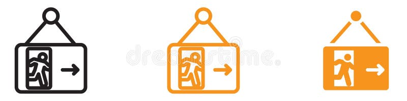 Essential Emergency Exit Icon for Safety and Evacuation Plans Crucial ...