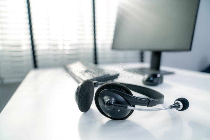 Essential Equipment Concept for Competent Online Operators. Stock Photo ...