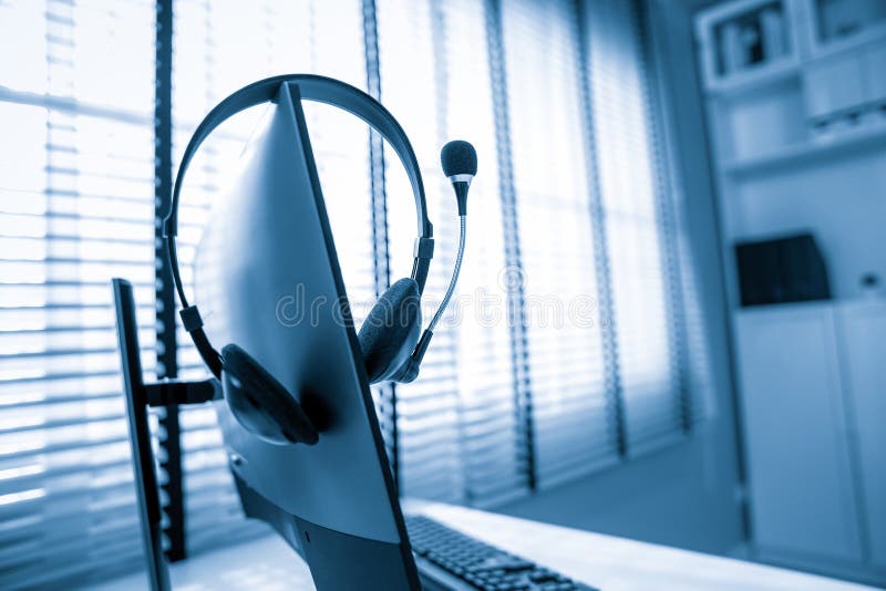 Essential Equipment Concept for Competent Online Operators. Stock ...