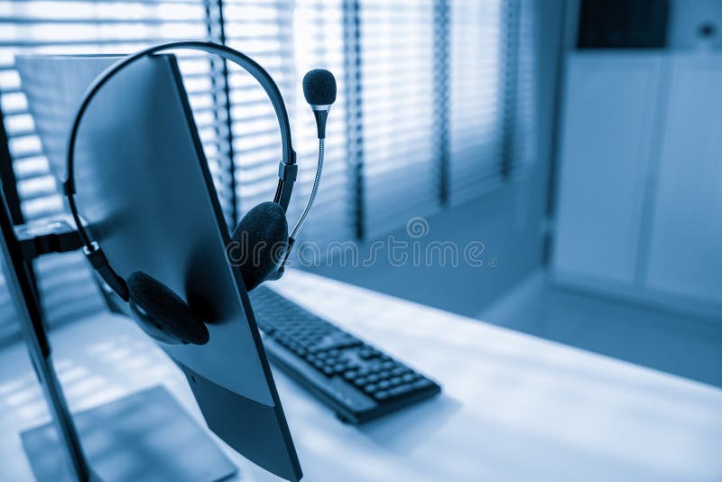 Essential Equipment Concept for Competent Online Operators. Stock Photo ...