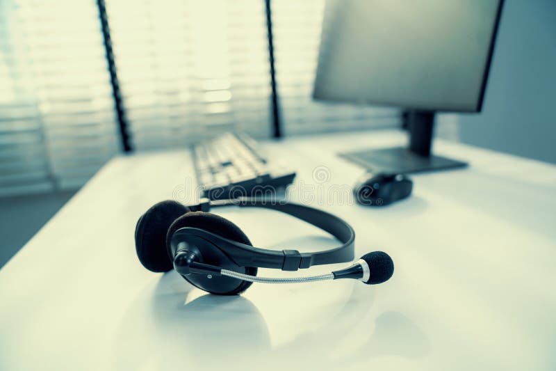 Essential Equipment Concept for Competent Online Operators. Stock Image ...