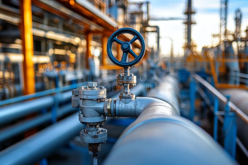 Essential Equipment and Pipeline Infrastructure in an Oil Refinery for ...