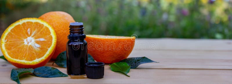 Essential Extract of Orange Oil Stock Image - Image of citrus, wellness ...