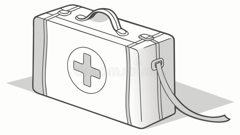 Essential First Aid Kit, Ready for Emergencies. Vector Design ...