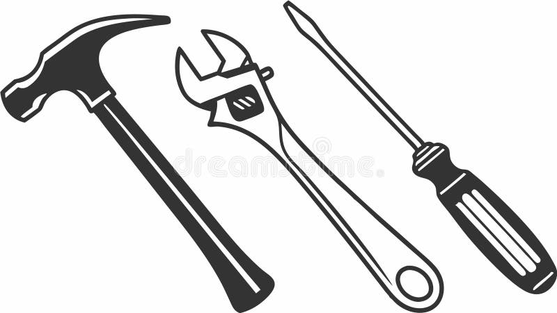 Essential Hand Tools Vector Set for Repair and DIY, Vector Design ...