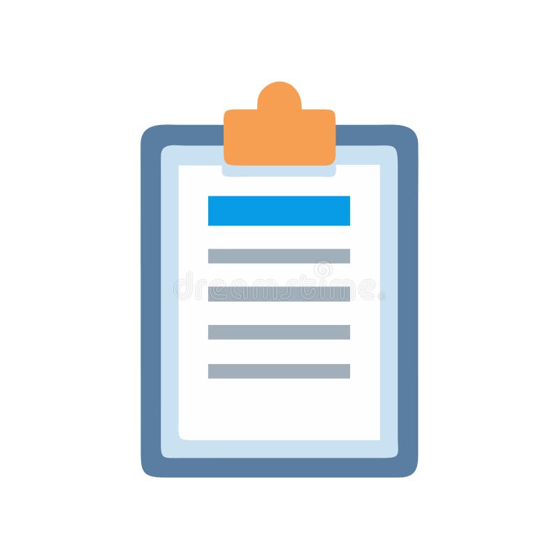 Essential Clipboard Organization Tool Icon Stock Vector - Illustration ...