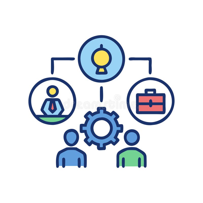 Essential Business Service Model Icon Stock Vector - Illustration of ...