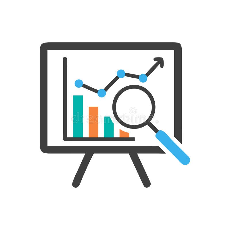 Essential Business Trend Analysis Icon Stock Vector - Illustration of ...