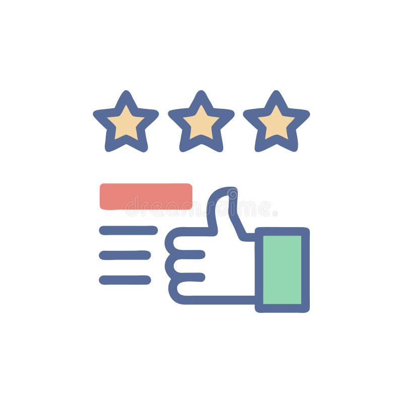 Essential Icons for Rating and Reviews Stock Illustration ...