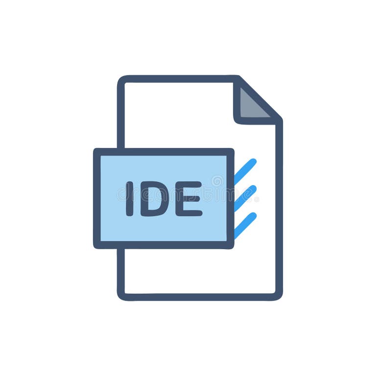 Essential IDE Icon for Programming Stock Photo - Illustration of link ...