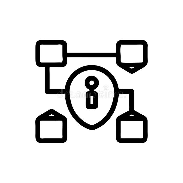Essential Information Security Icon for Protection Stock Image ...