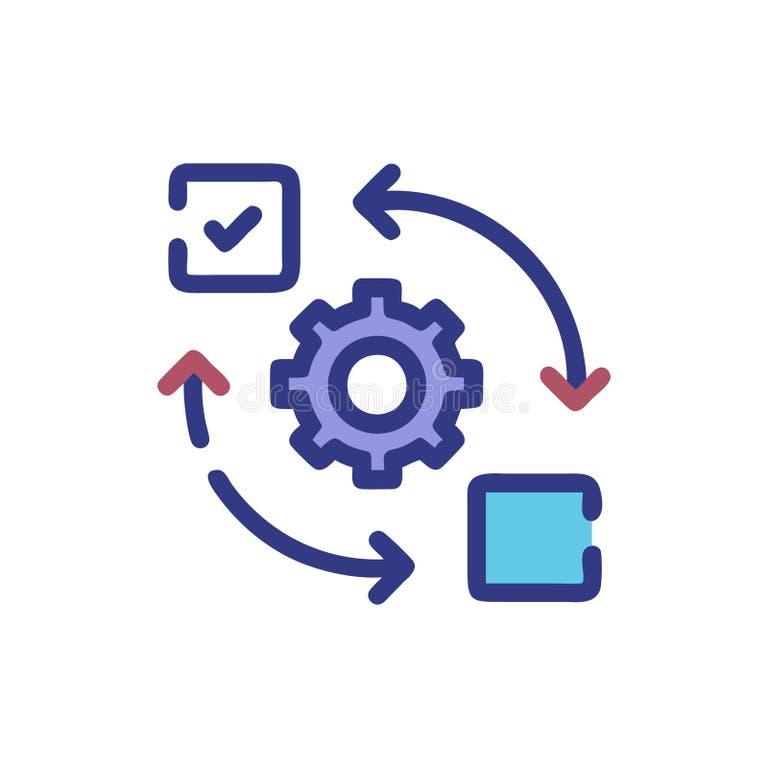 Essential Iterative Development Icon for Agile Teams Stock Photo ...