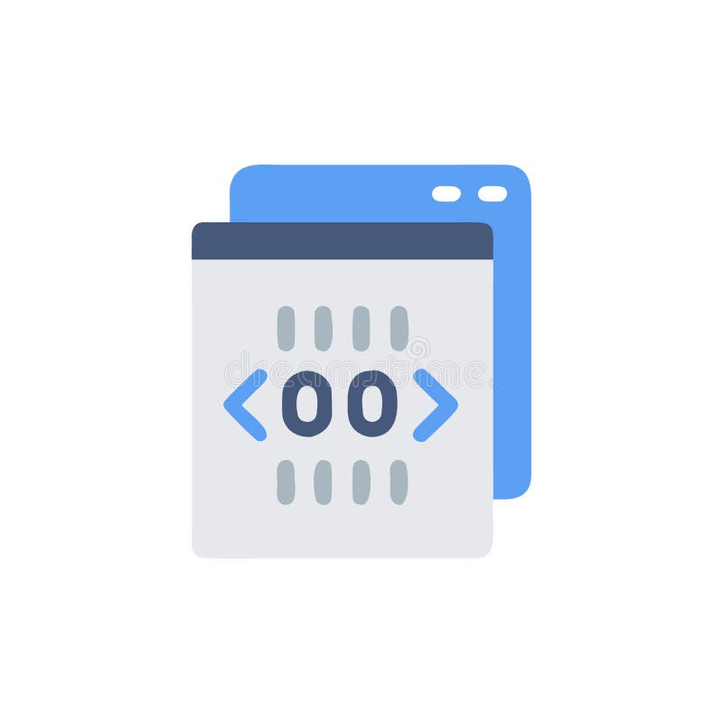 Essential Java Code Icon for Programmers Stock Illustration - Illustration of outline ...