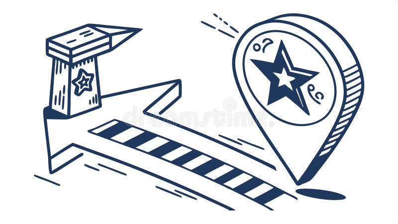 Map Pin Illustration, Location Marker and Navigation Icon Graphic ...